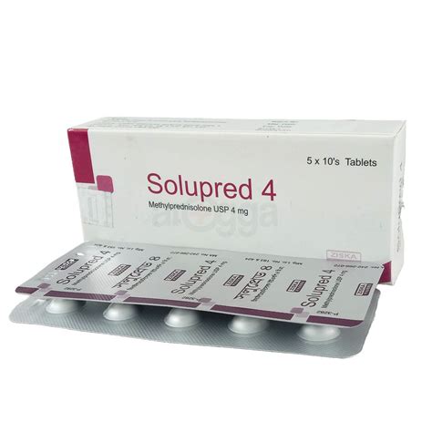Solupred 4mg Tablet Arogga Online Pharmacy