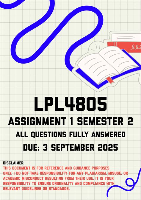 LPL Assignment Semester Memo Due September StudyPass