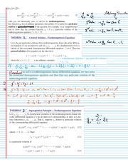 Higher Order ODEs General Solution And Reduction Of Order Course Hero