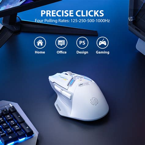 Inphic In9 Gaming Mouse Silent Click Wired And Wireless Mouse