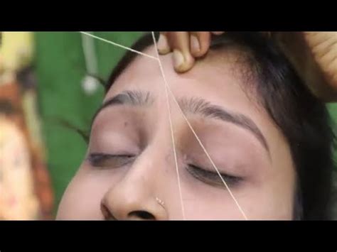 Threading क सह shape कस Den sensitive skin per dhaaga kaise chalayen ki na cut Lage Na pen