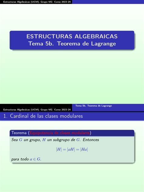Tema 5b Pdf Grupo Matemáticas Prueba Matemática