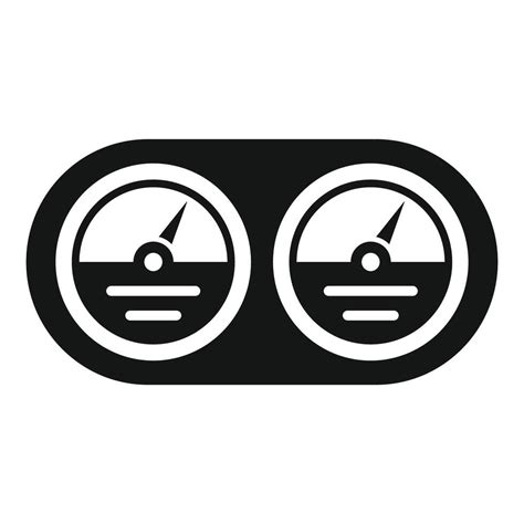 Control Panel With Two Round Analog Gauges Showing Performance