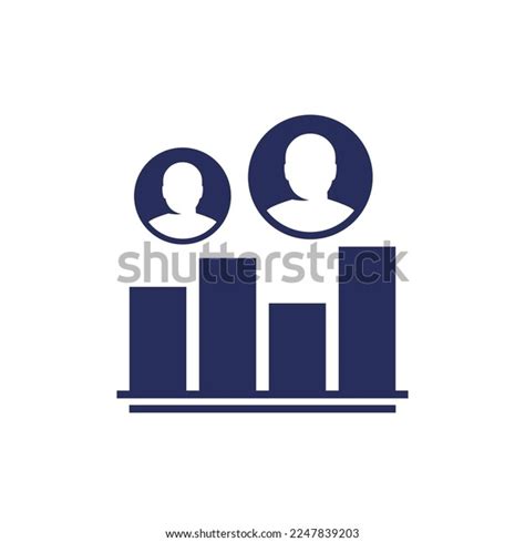 Customer Segmentation Icon Graph Stock Vector Royalty Free 2247839203