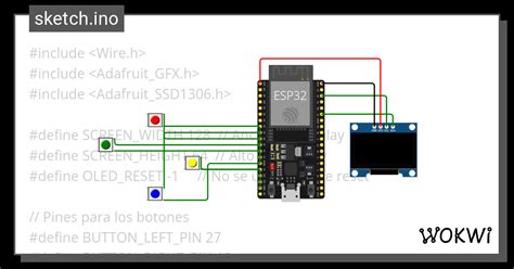 Pixel controlado por 4 botones - Wokwi ESP32, STM32, Arduino Simulator