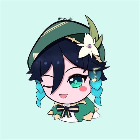 Venti Chibi Genshin Impact Hoyolab