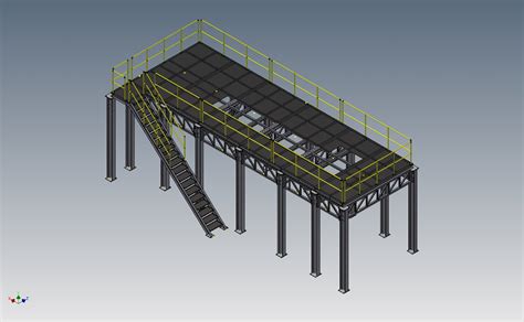Platform Assembly 3d Cad Model Library Grabcad
