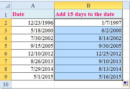 Quickly Add Subtract Years Months Days Weeks To Date In Excel