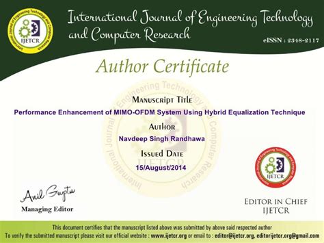 Publication Certificate Digital Marketing