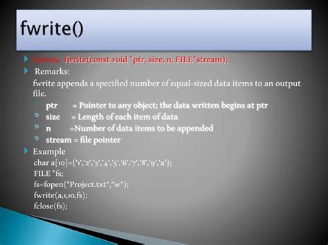 File Handling In C Ppt