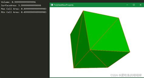 Python Vtk（十八） 图形基本操作 三角网格体积、表面积、测地距离、包围盒vtk包围盒上有距离爱吃鱼的喵喵咪的博客 Csdn博客