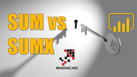 Sum Vs Sumx What Is The Difference Of The Two Dax Functions In Power Bi Radacad