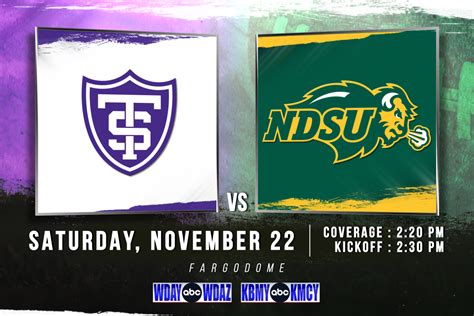 Live At 220 Pm North Dakota State Bison Vs The St Thomas Tommies On Wday Inforum Fargo