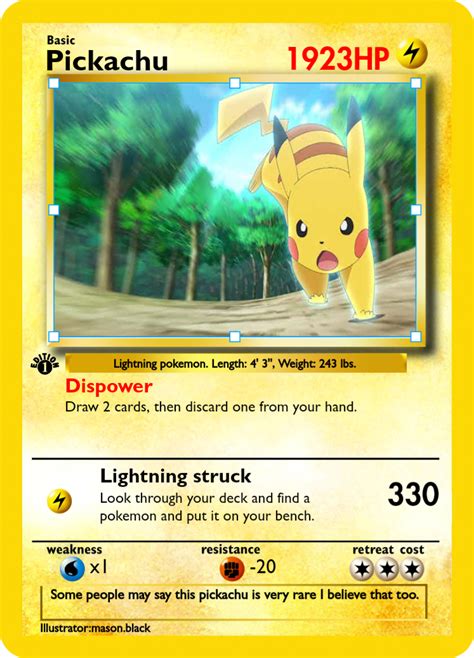 Pickachu Pokecardmaker