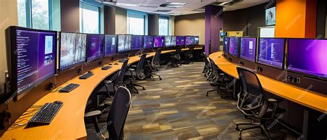 Advanced Coding Lab With Custombuilt Technology Premium Ai Generated Image