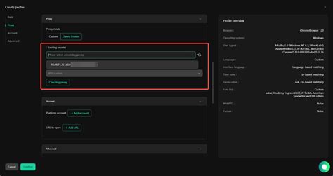 Configuring Ipfoxy Proxy Dicloak
