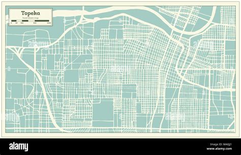 Topeka Map Stock Vector Images Alamy