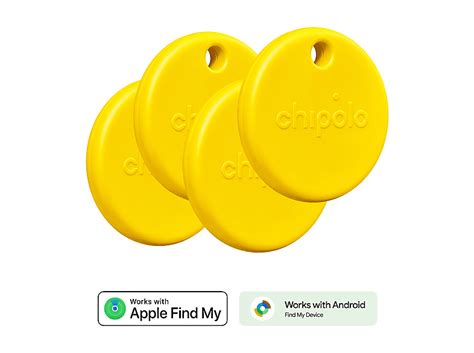 Chipolo Chipolo Pop Yellow 4 Pack Bundel Bluetooth Tracker Geel