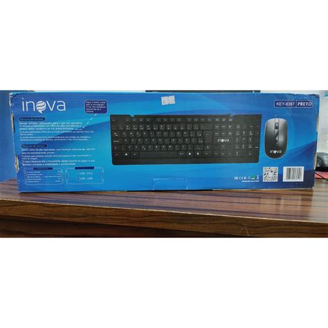 Teclado E Mouse Com Fio Inova Chocolate Shopee Brasil