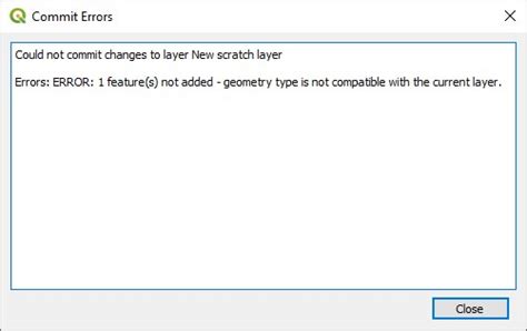 can not create rectangle from 3 points in scratch layer or gpkg