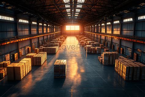 현대식 창고 상자