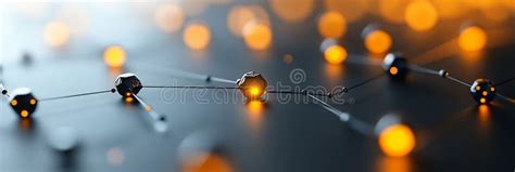 A Network Of Interconnected Glowing Nodes Forms A Complex Futuristic Structure Illustrating