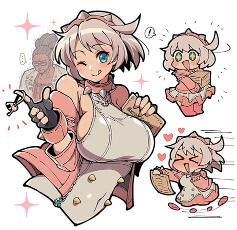 Elphelt Valentine And Nagoriyuki Guilty Gear And 1 More Drawn By