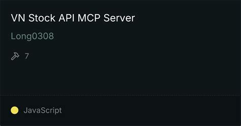 Analyzedojipattern Vn Stock Api Mcp Server Glama