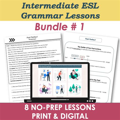 B1 Intermediate Grammar Lesson Plans Activities Worksheets Bundle 1
