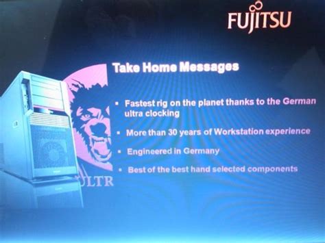 Prepare For Fujitsu S Fastest Rig On The Planet Softpedia