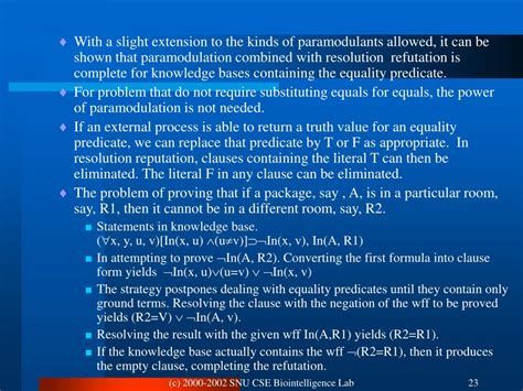 Ppt Artificial Intelligence Chapter 16 Resolution In The Predicate Calculus Powerpoint