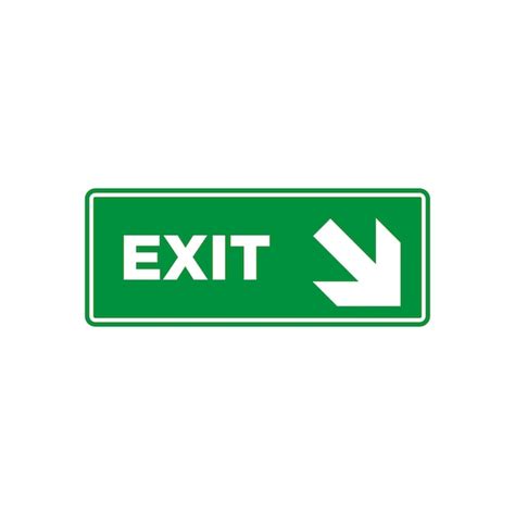 Premium Vector Fire Exit Sign Icon Vector Template