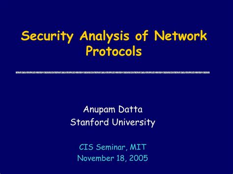 ppt security analysis of network protocols powerpoint presentation