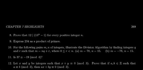 Solved 6 Let A And B Be Integers Prove That If 3ab Then Chegg Com