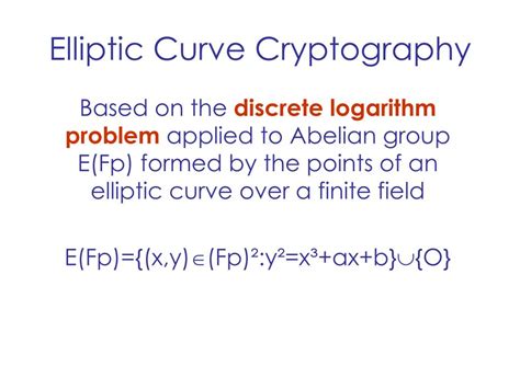 PPT Elliptic Curve Weak Class Identification For The Security Of Cryptosystem PowerPoint