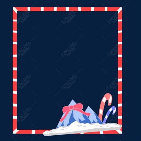 Christmas Candy Cane Border Illustration Png Free Download And Clipart Image For Free Download