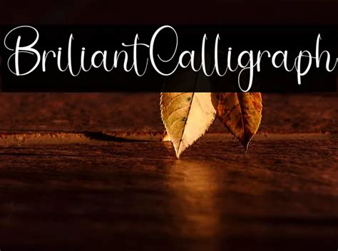 Briliant Calligraph Font Free Download Ttf Otf