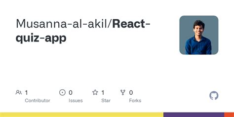GitHub Musanna Al Akil React Quiz App
