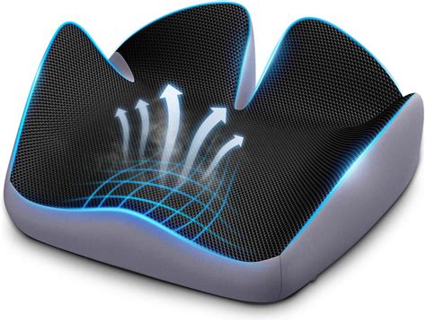 Extra Large Memory Seat Cushion For Office Chair Pressure Relief Sciatica And Tailbone