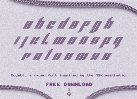 Dojebi Free Y2k Font Behance