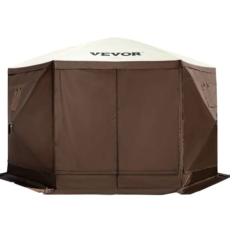 Vevor Gazebo Screen Tent 10 X 10 Ft 6 Sided Pop Up Camping Canopy