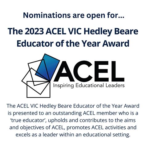 The Acel Vic Branch Awards Nominations Closes 20 October Do You Know