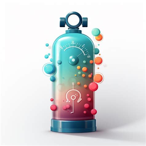 Premium Ai Image Gradient Oxygen Tank Symbol Illustration