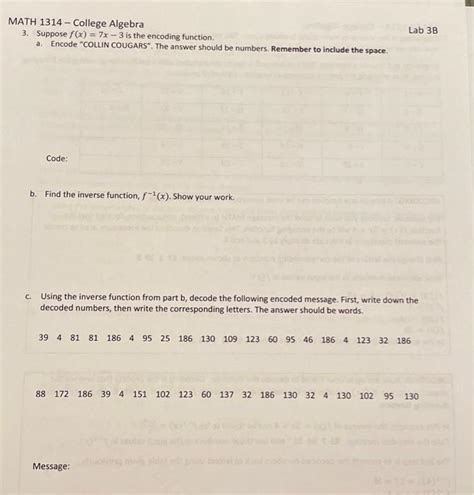 Solved I Need Help With Parts A And C Please Show Workout Chegg Com