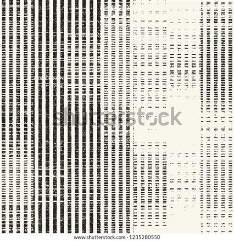 Abstract Monochrome Dashed Stroke Textured Graphic Stock Vector