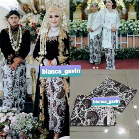 Jual Sepasang Jarit Jarik Sama Persis Dengan Foto Pengantin Motif
