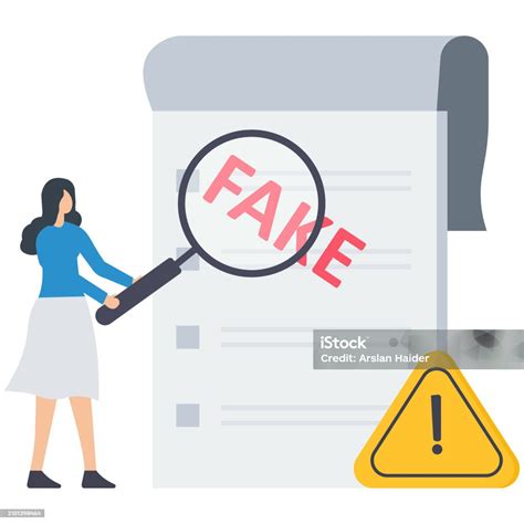 Fake Document Wrong Information Verification Or Fake News Inspection