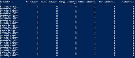 Get Windows Update Status Information By Using Powershell Scripting Blog Archived