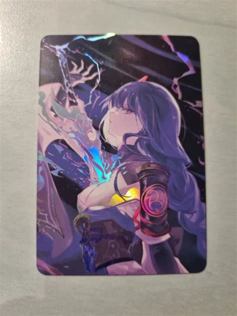 Raiden Shogun Sexy Girl Genshin Impact Waifu Holo Card Nuova Eur Picclick Fr