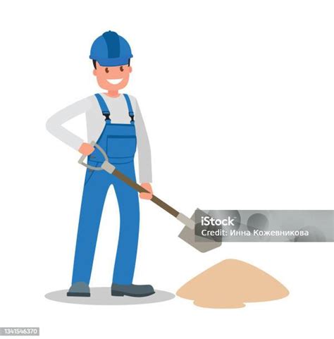 한 남자가 자신의 손에 도구를 가지고 직장에서 바지에 건설 노동자입니다 공사장 인부에 대한 스톡 벡터 아트 및 기타 이미지 공사장 인부 나사돌리개 디자인 Istock